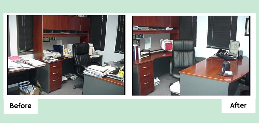 Before and Afters “Workspace” | Marcia Ramsland | Organizing Pro