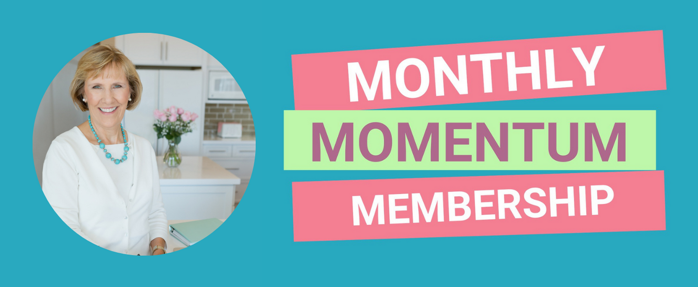 Welcome to “Monthly Momentum Membership” | Marcia Ramsland | Organizing Pro